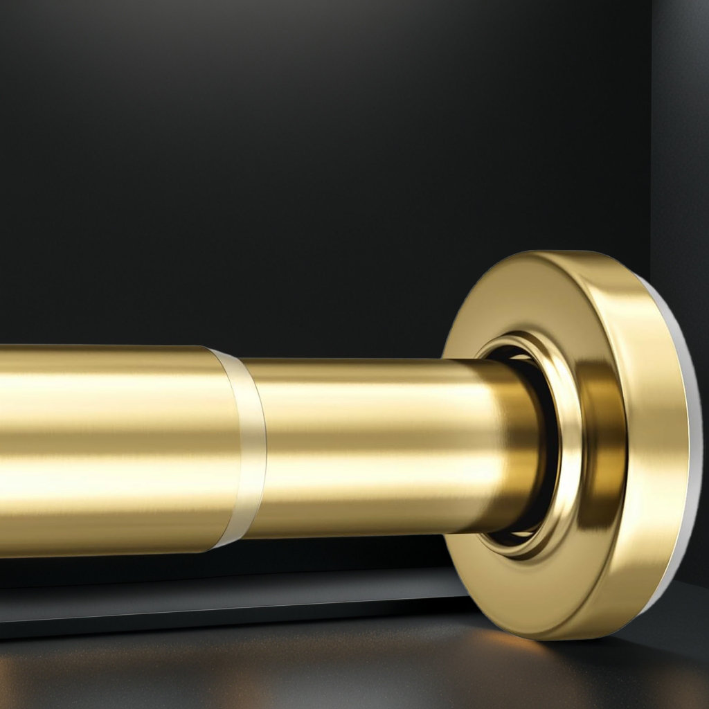 JJbaok Heavy Duty Spring Tension Shower Curtain Rod, Adjustable No ...