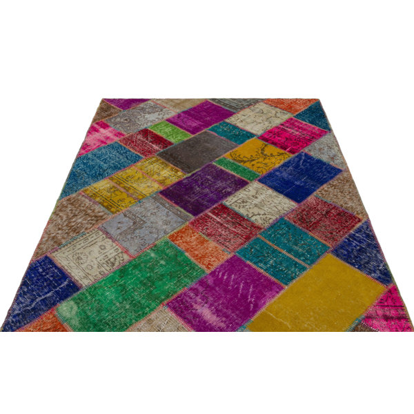 Rug N Carpet Iskece Wool Patchwork Rug | Wayfair