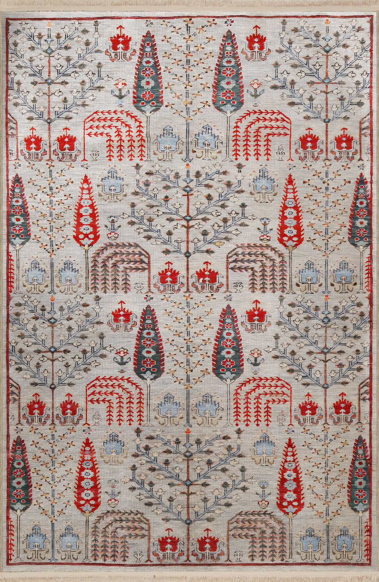 Foundry Select Light-Toned Multi-Colored Mixed Shape Tree Patterned ...