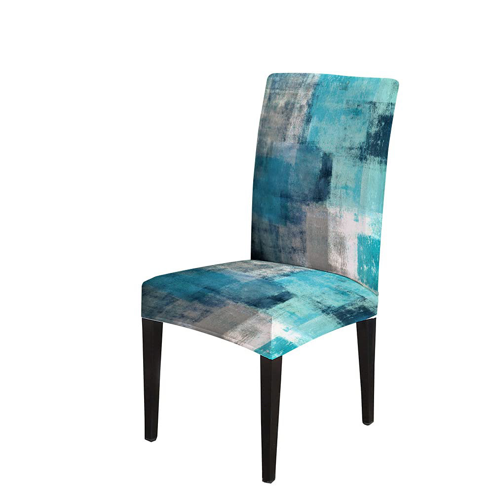 Brayden Studio® Chair Covers For Dining Chairs,Turquoise Teal Chiar ...