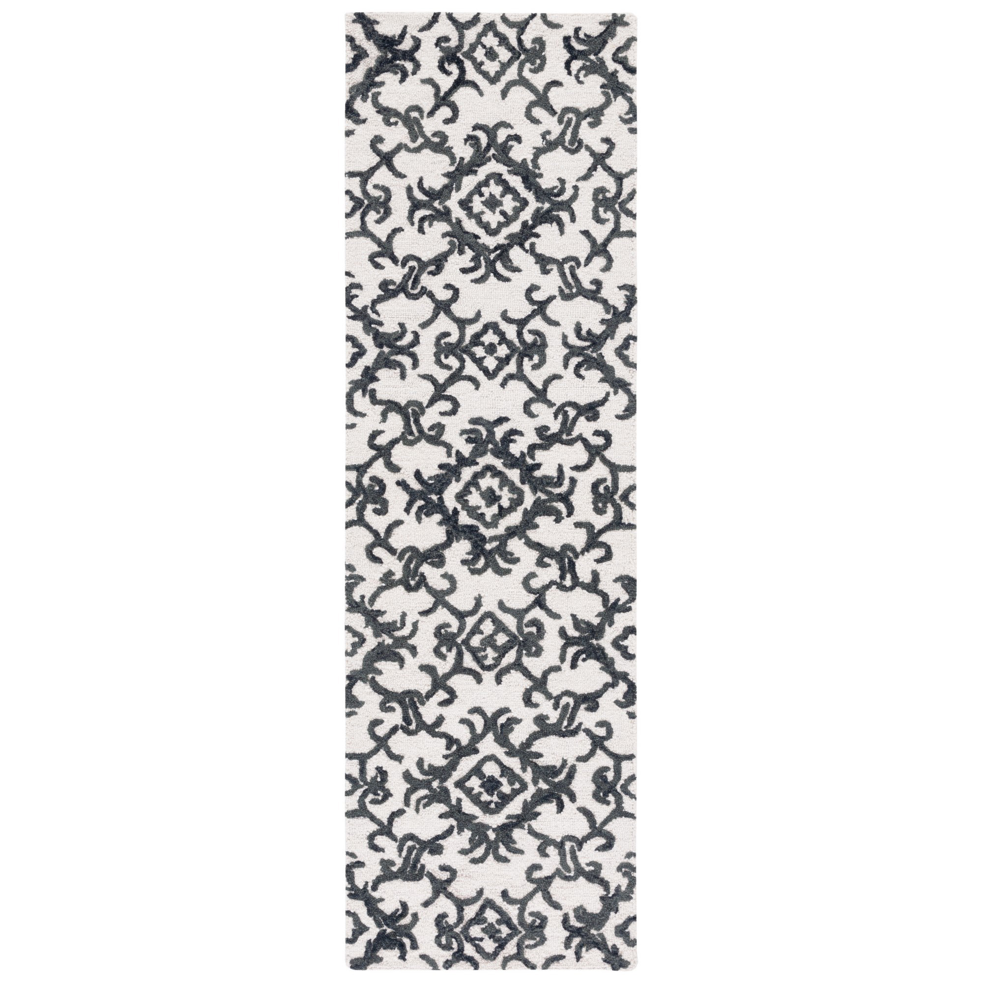 Foundry Select Abdallah Hand Tufted Wool Damask Rug | Wayfair