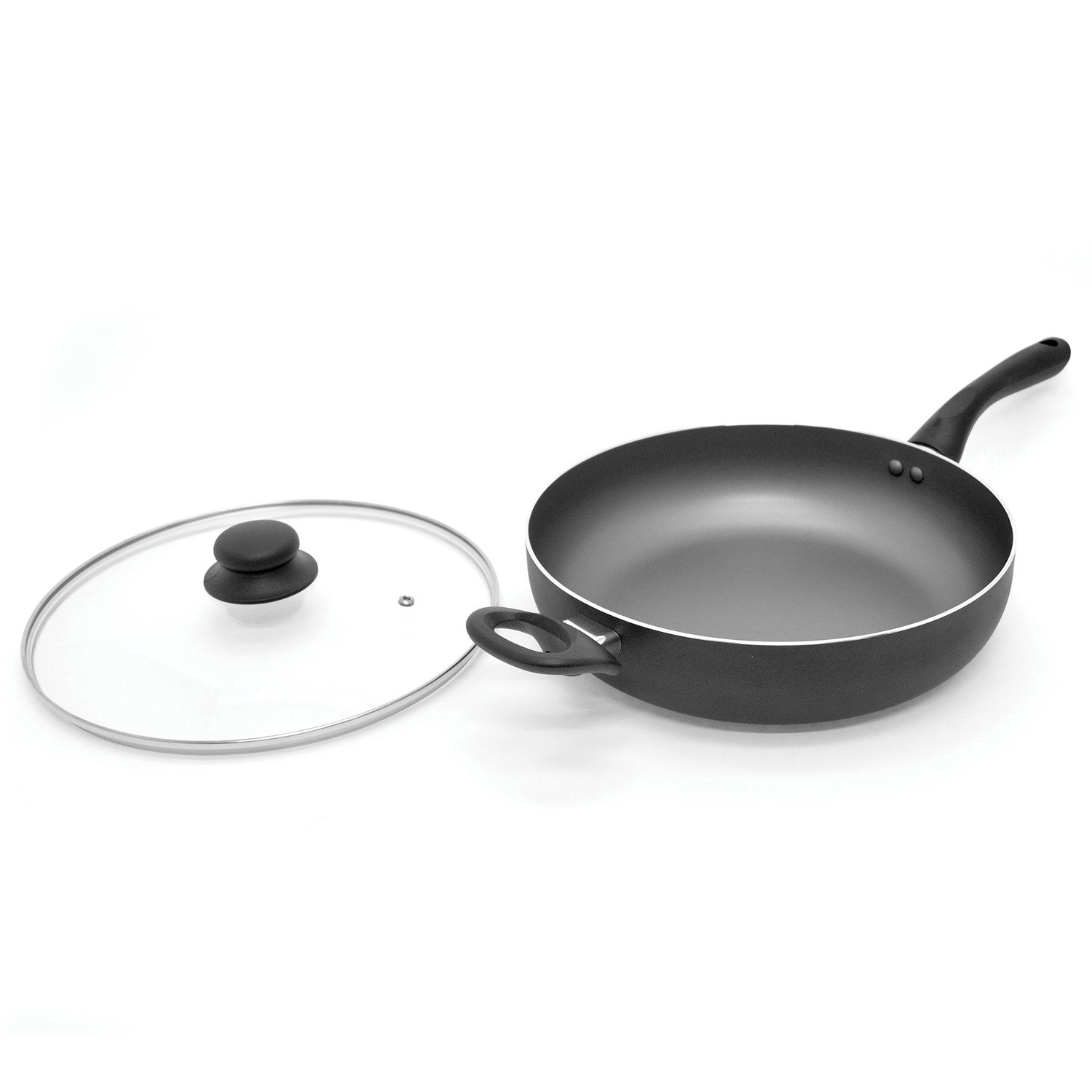 Starfrit 11-In. Nonstick Aluminum Deep Fry Pan with Lid | Wayfair