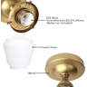 Rosdorf Park Vintage Style Semi Flush Mount Ceiling Light With Milk ...