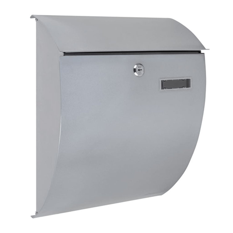 Rebrilliant Omaha Metal Wall Mounted Letter Box with Newspaper ...