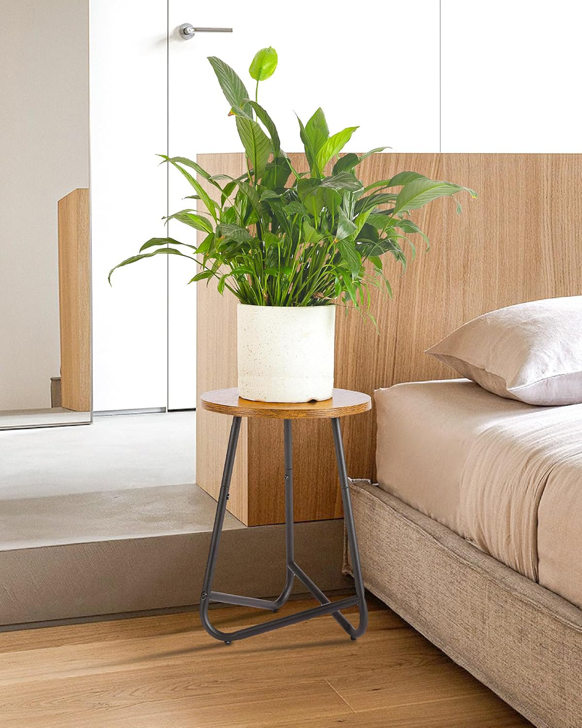 17 Stories Indoor Plant Stand,Mid Century Wood Stand Plant Table,Modern ...
