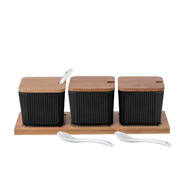 Prep & Savour Ceramic / Porcelain Canister - Set of 3 | Wayfair