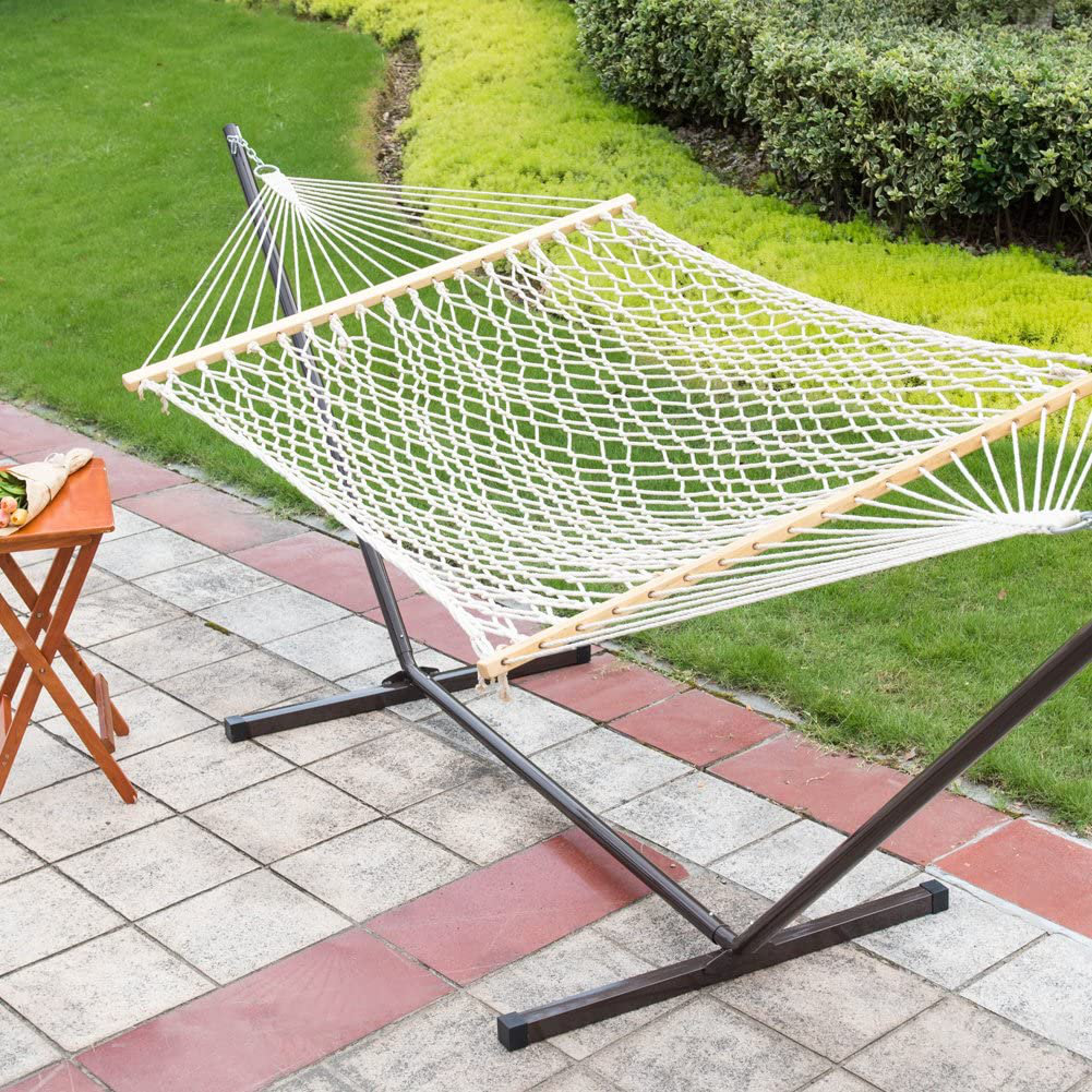 Arlmont & Co. Odwyer Space Saving Steel Classic Hammock with Stand ...