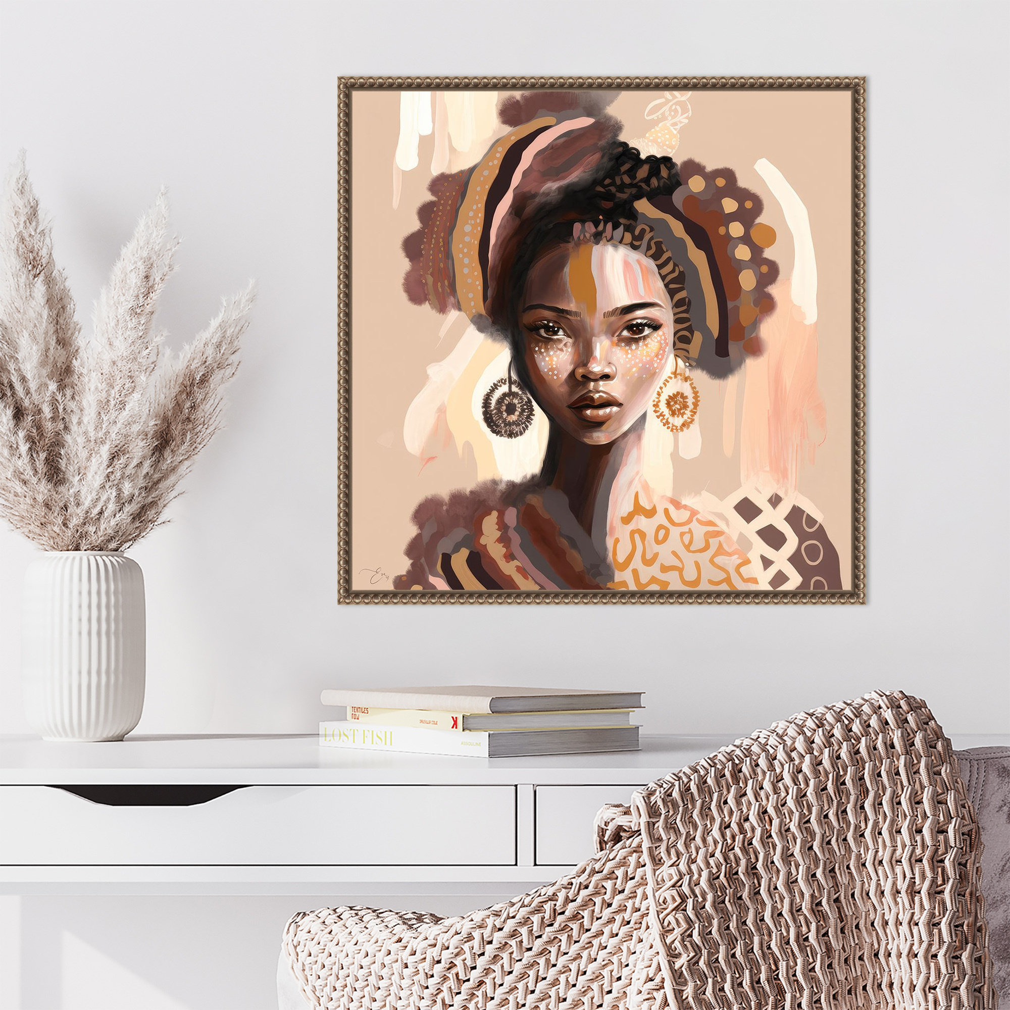 Ebern Designs Amara by Wrenn Framed Canvas Wall Art Print | Wayfair