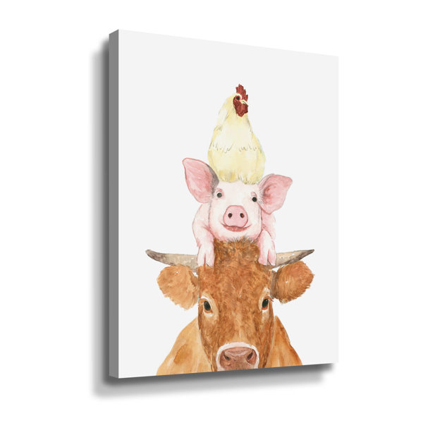 August Grove® Cluck-Oink-Moo Stack " Cluck-Oink-Moo Stack " | Wayfair
