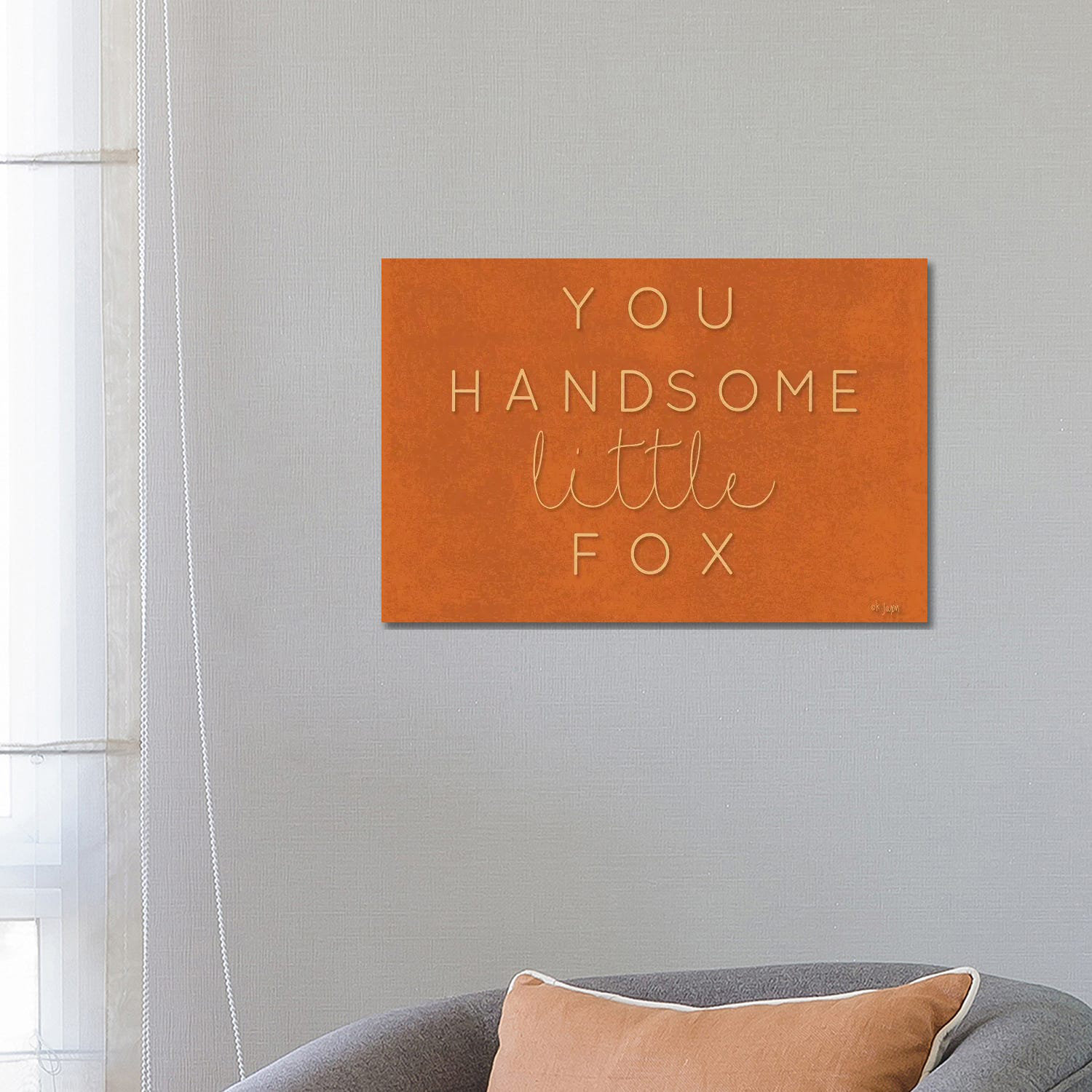 Happy Larry You Handsome Little Fox by - Wrapped Canvas | Wayfair.co.uk