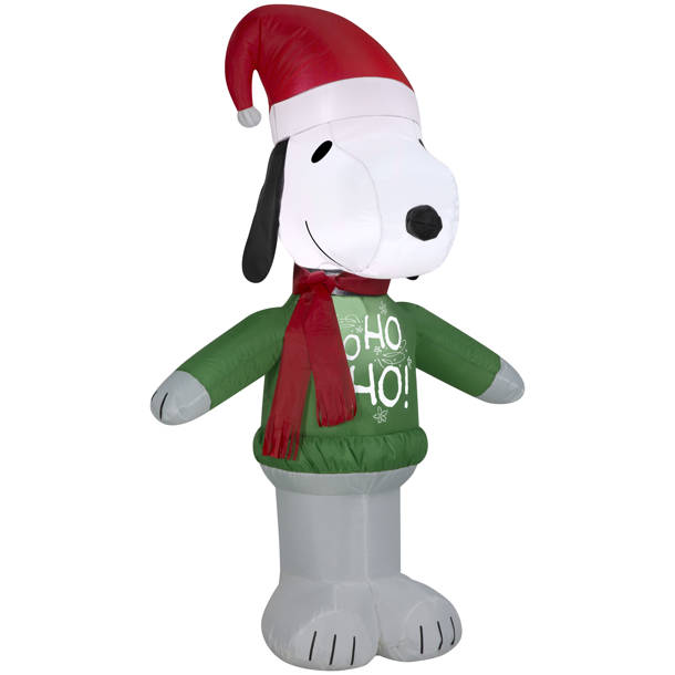 Gemmy Industries Airblown Snoopy as Scarecrow Peanuts Inflatable ...
