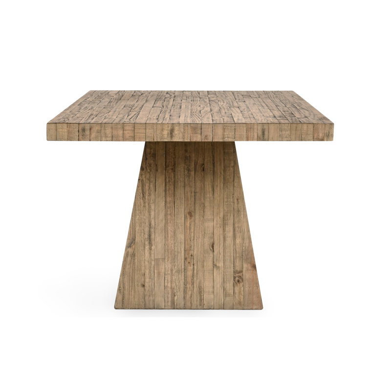 Birch Lane™ Clarendon 84" Solid Wood Pedestal Dining Table & Reviews ...