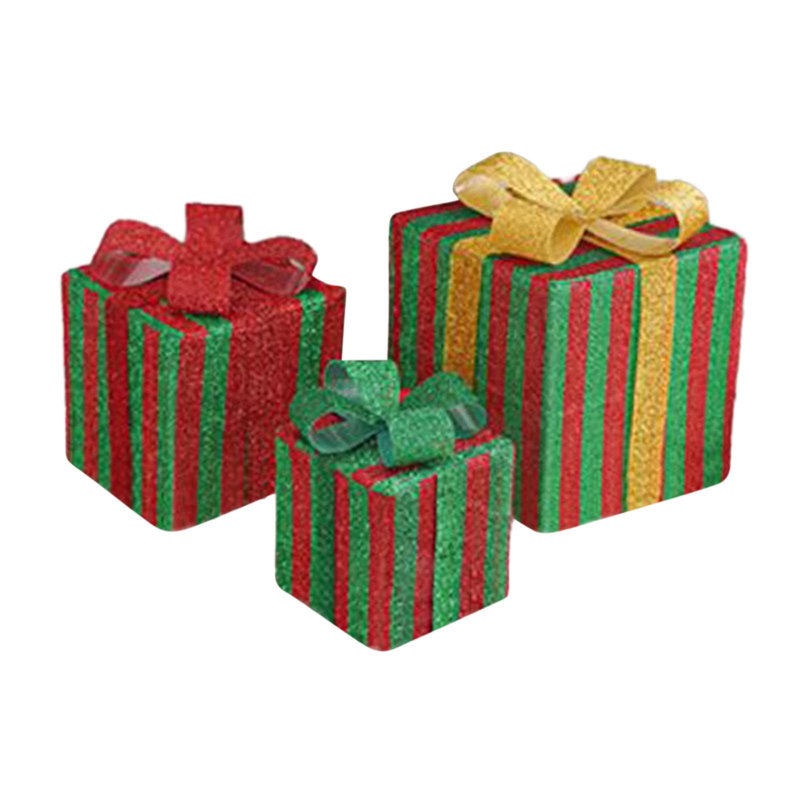 The Holiday Aisle® 3X Christmas Lighted Gift Boxes | Wayfair