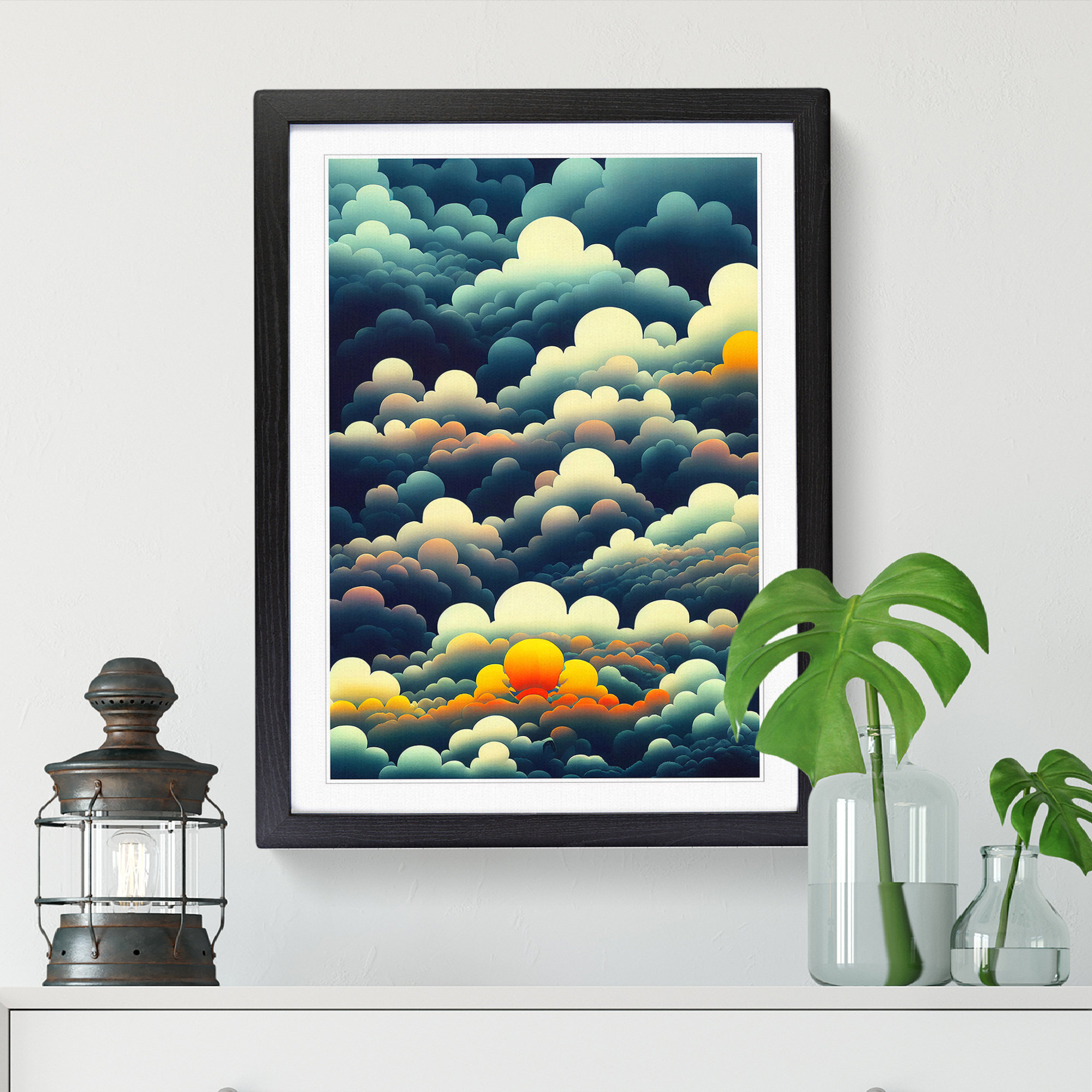 Marlow Home Co. Colourful Cloudy Sky Vol.1 - Single Picture Frame ...