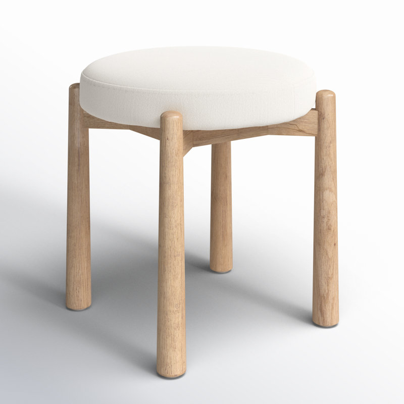 Joss & Main Rebecka Solid Wood Accent Stool | Joss & Main