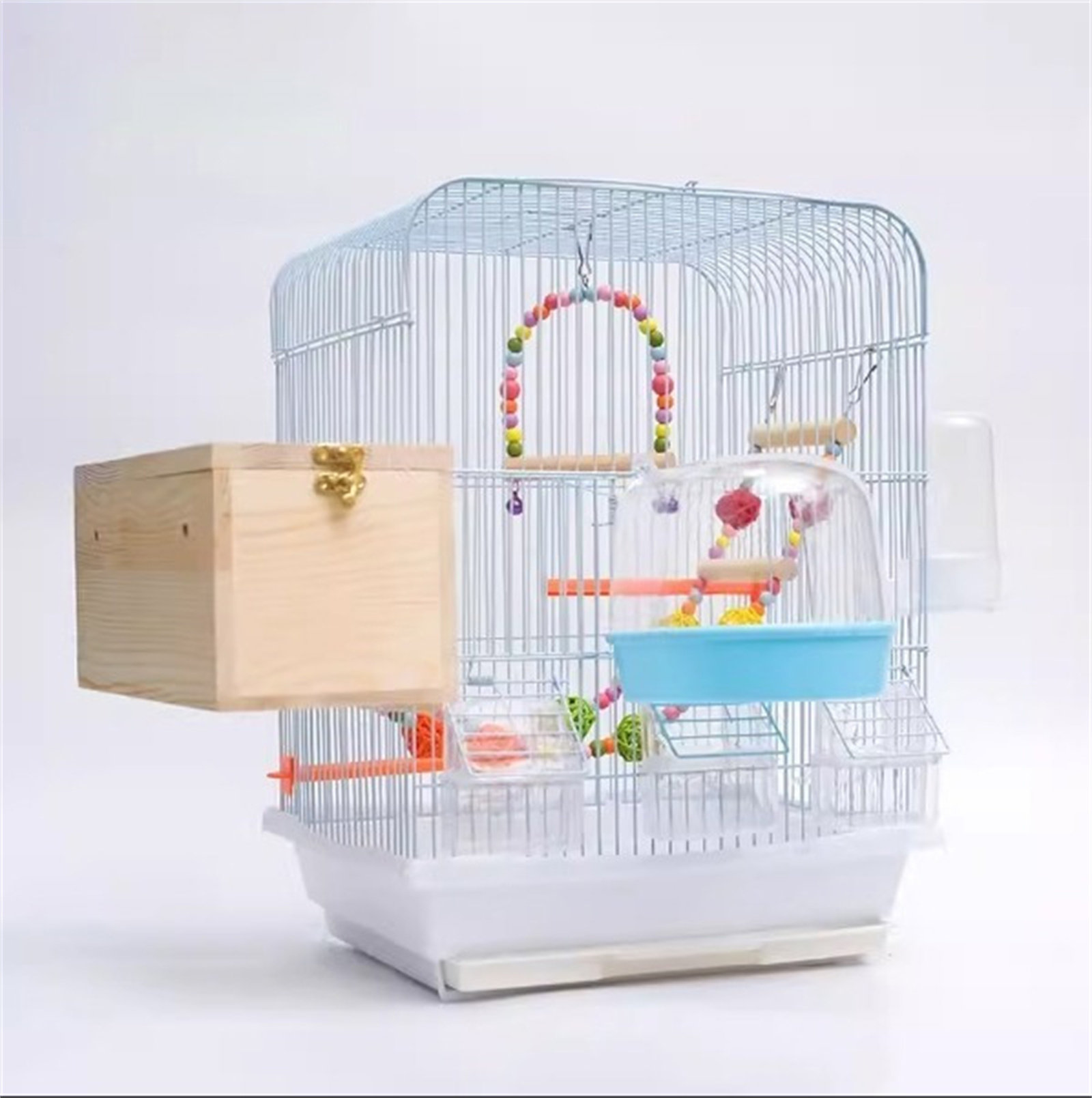 Tucker Murphy Pet™ Gaebriel 18'' Iron Flat Top Floor Bird Cage | Wayfair