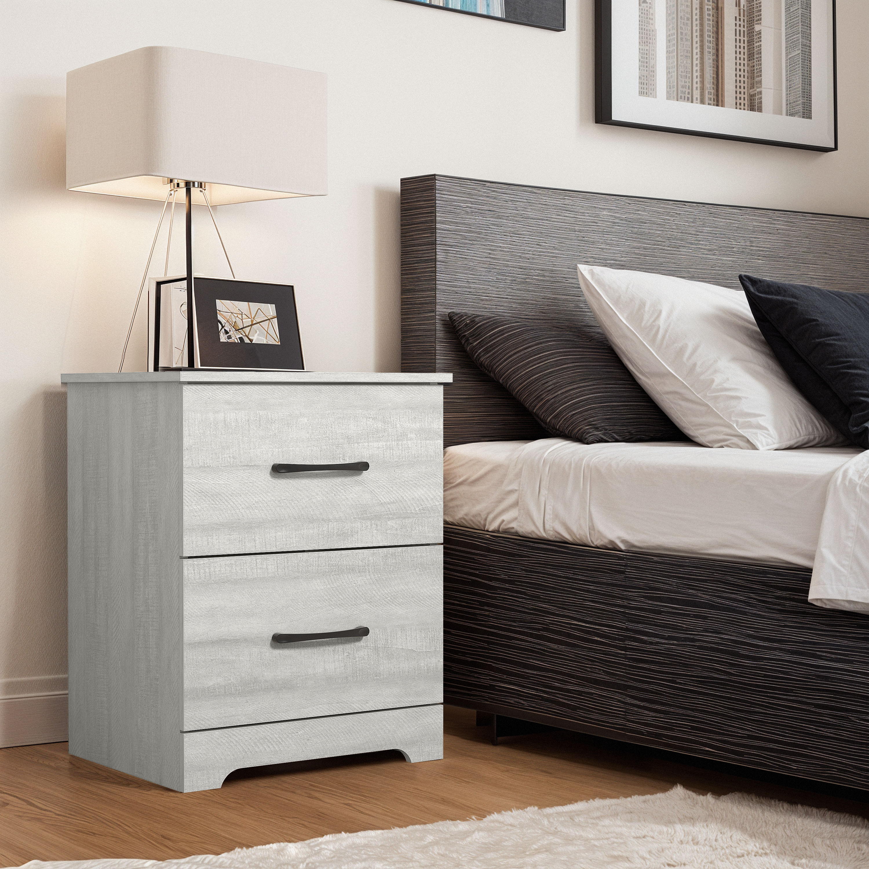 Wade Logan® Arkia 23.6'' Tall 2 - Drawer Nightstand & Reviews | Wayfair