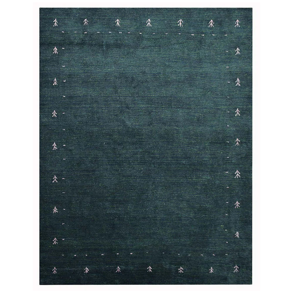 Foundry Select Ilfracombe Hand Knotted Wool Dark Green Area Rug - Rugs ...