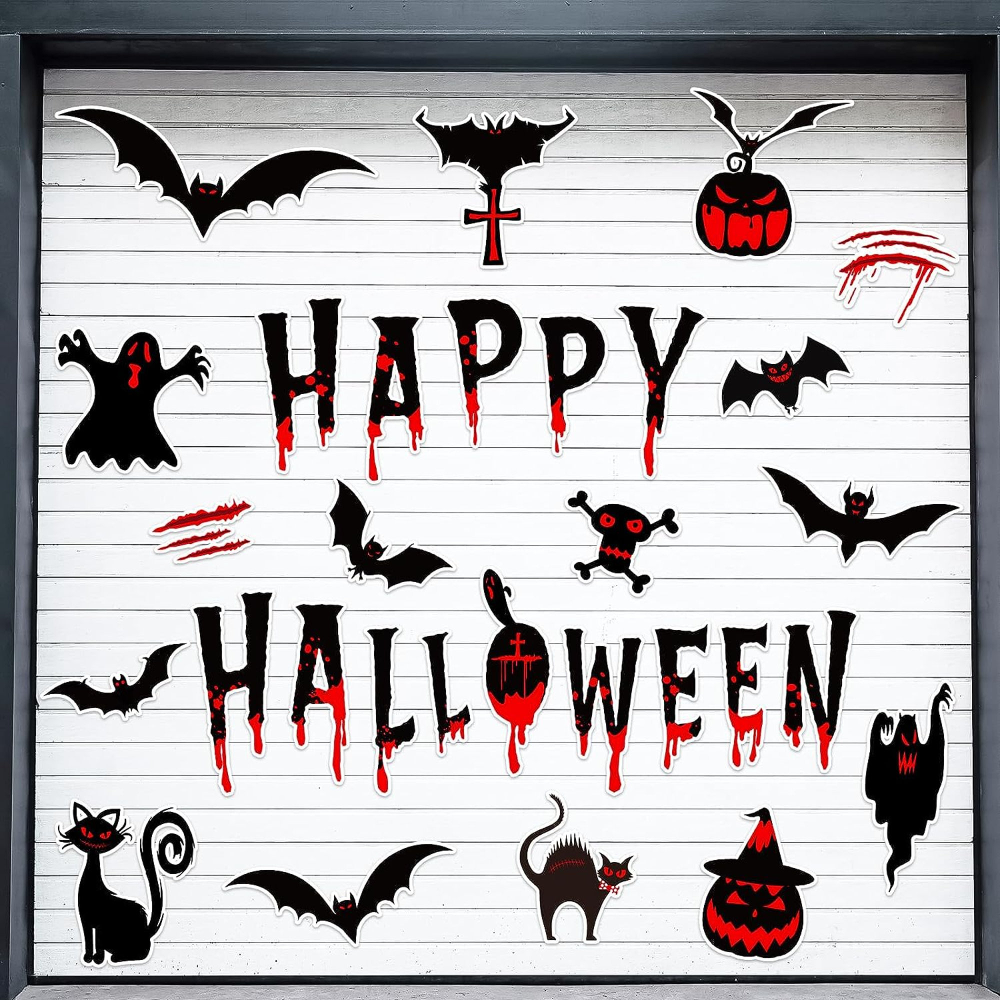 The Holiday Aisle® 30Pcs Halloween Garage Door Decoration Magnets ...