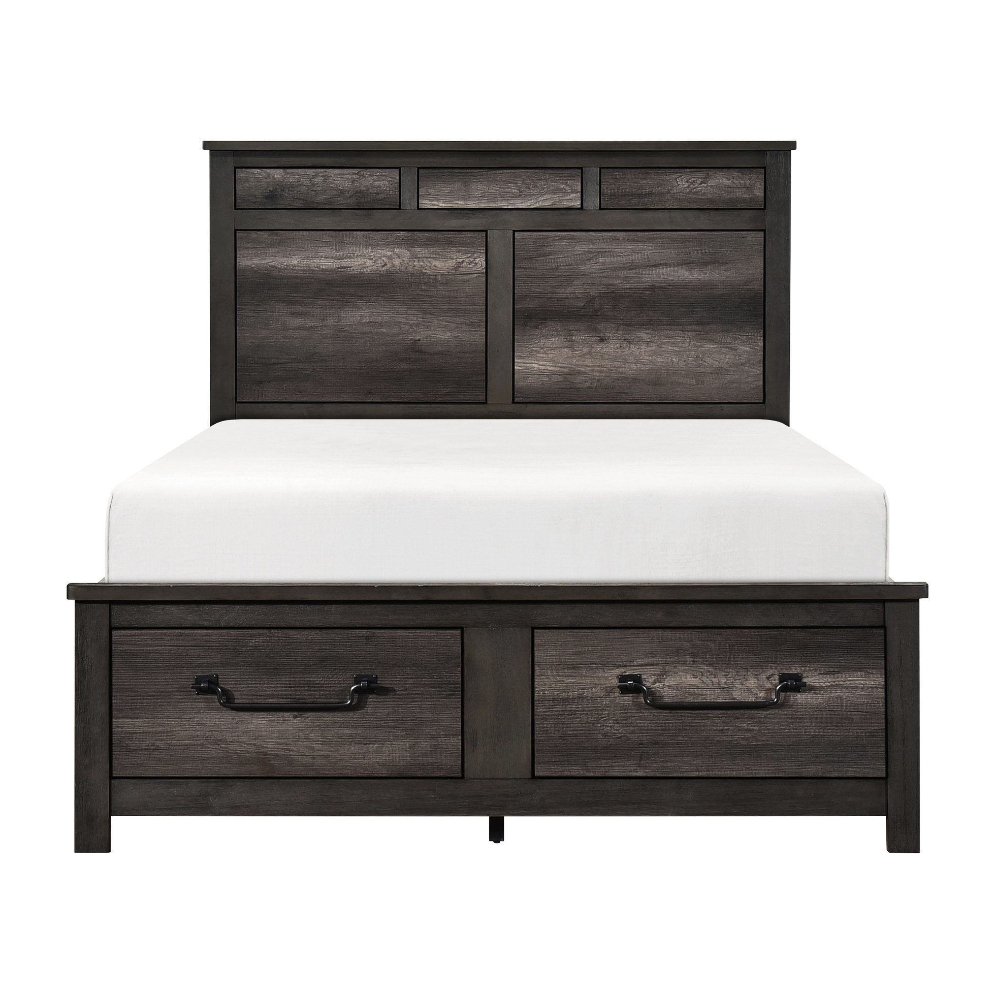 Red Barrel Studio® Gray Traditional Queen Bed, Storage, Made Of Wood ...