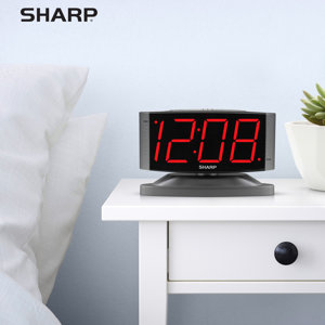 Sharp LED Digital Alarm Clock, Red LED Display, Swivel Base & Reviews ...