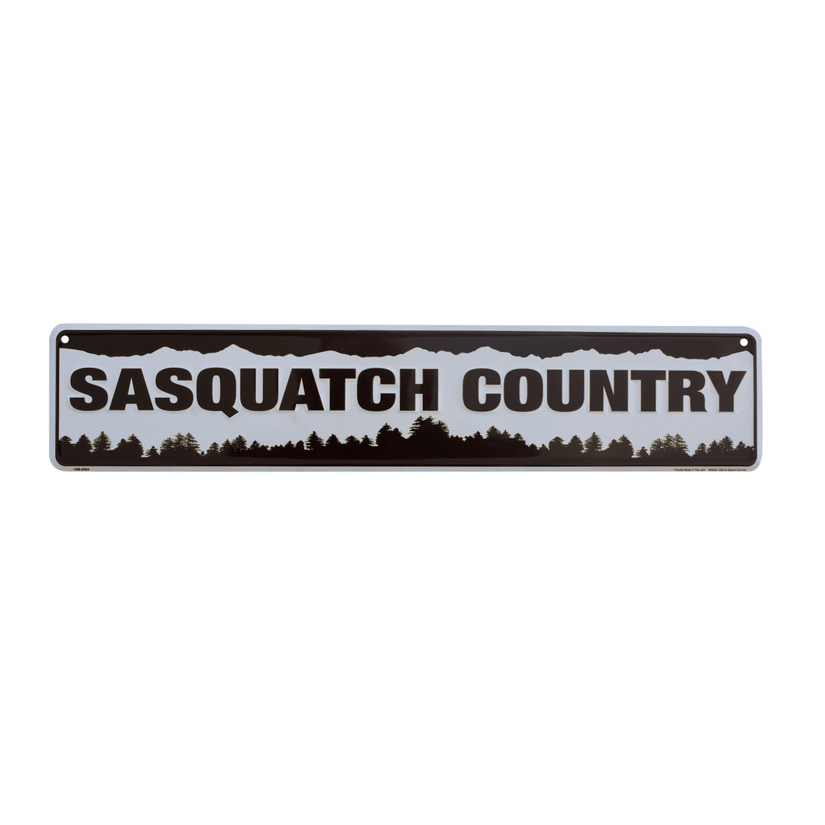 Union Rustic Metal Sasquatch Country Road Street Sign Rustic Cabin ...