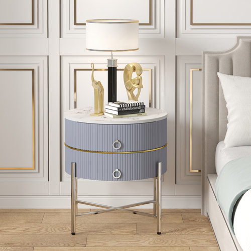 Drawer Equipped Round End & Side Tables You'll Love | Wayfair