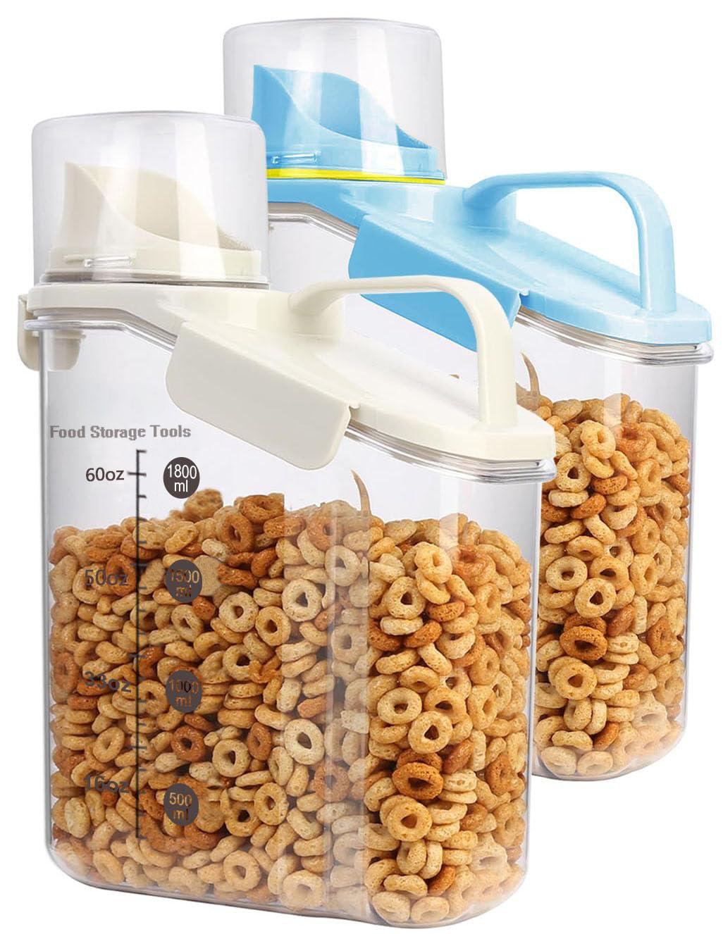 Hokku Designs Cereal Containers Storage,2L Airtight Large Dry Food ...