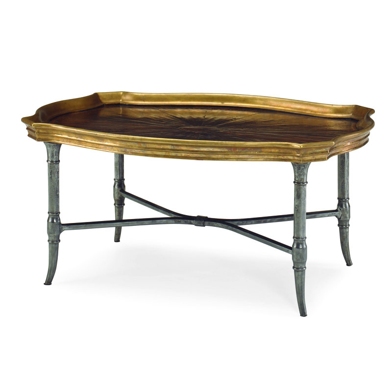 Century Marbella and Chateau Lyon Cross Legs Coffee Table | Perigold