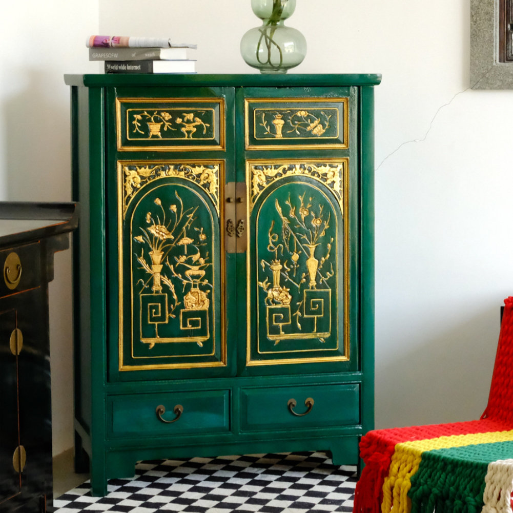 Dream cabinet Retro Classic Porch Cabinet Solid Wood Accent Cabinet ...