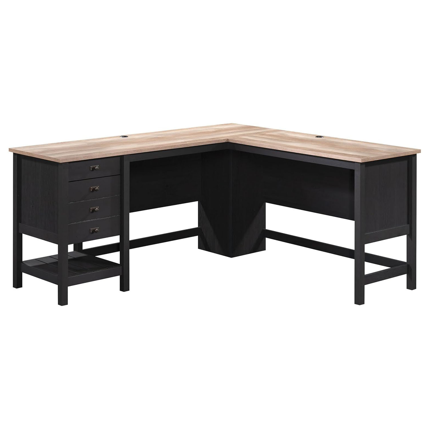 Millwood Pines L Shaped Desk Computer Desk With Drawers, Home Office ...