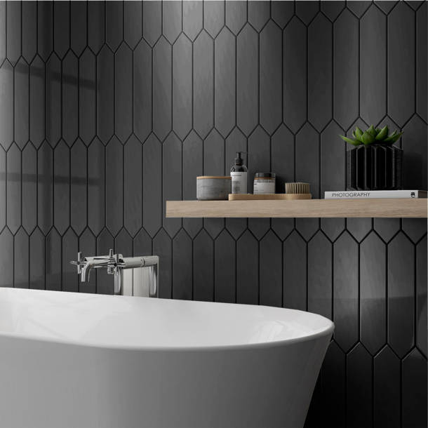 Abolos Frosted Elegance 6 in. x 8 in. Diamond Grade Glass Beveled ...