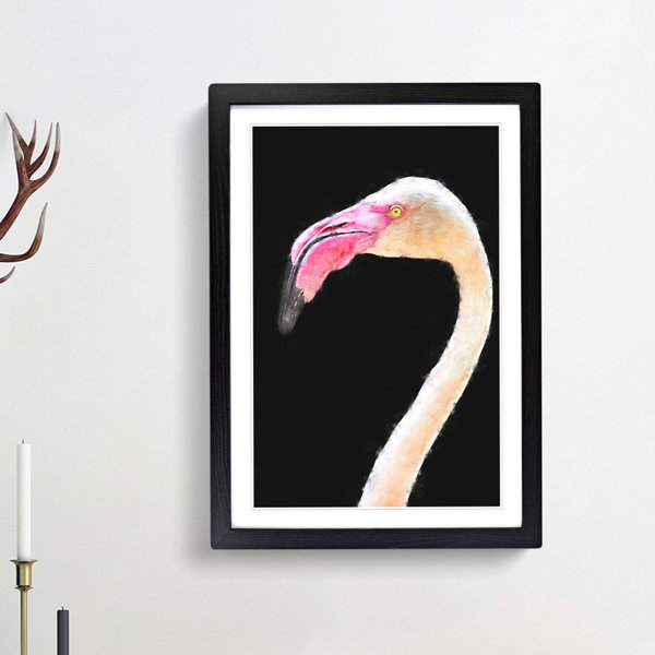 East Urban Home A Pink Flamingo - Picture Frame Painting Print ...