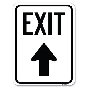 SignMission Exit Sign Exit With Up Arrow/24030 - Wayfair Canada