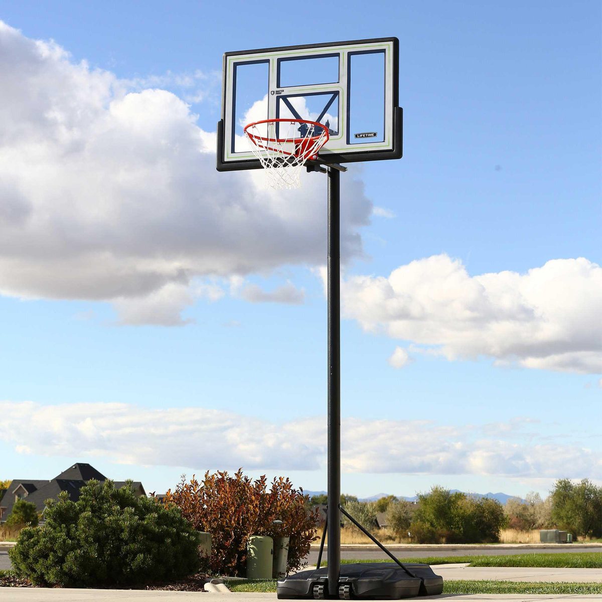 Lifetime Height Adjustable Portable Basketball Hoop (46" Polycarbonate ...