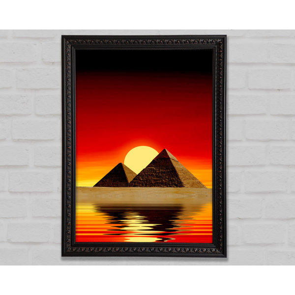 Bright Star Egyptian Pyramid Reflections - Single Picture Frame Art ...
