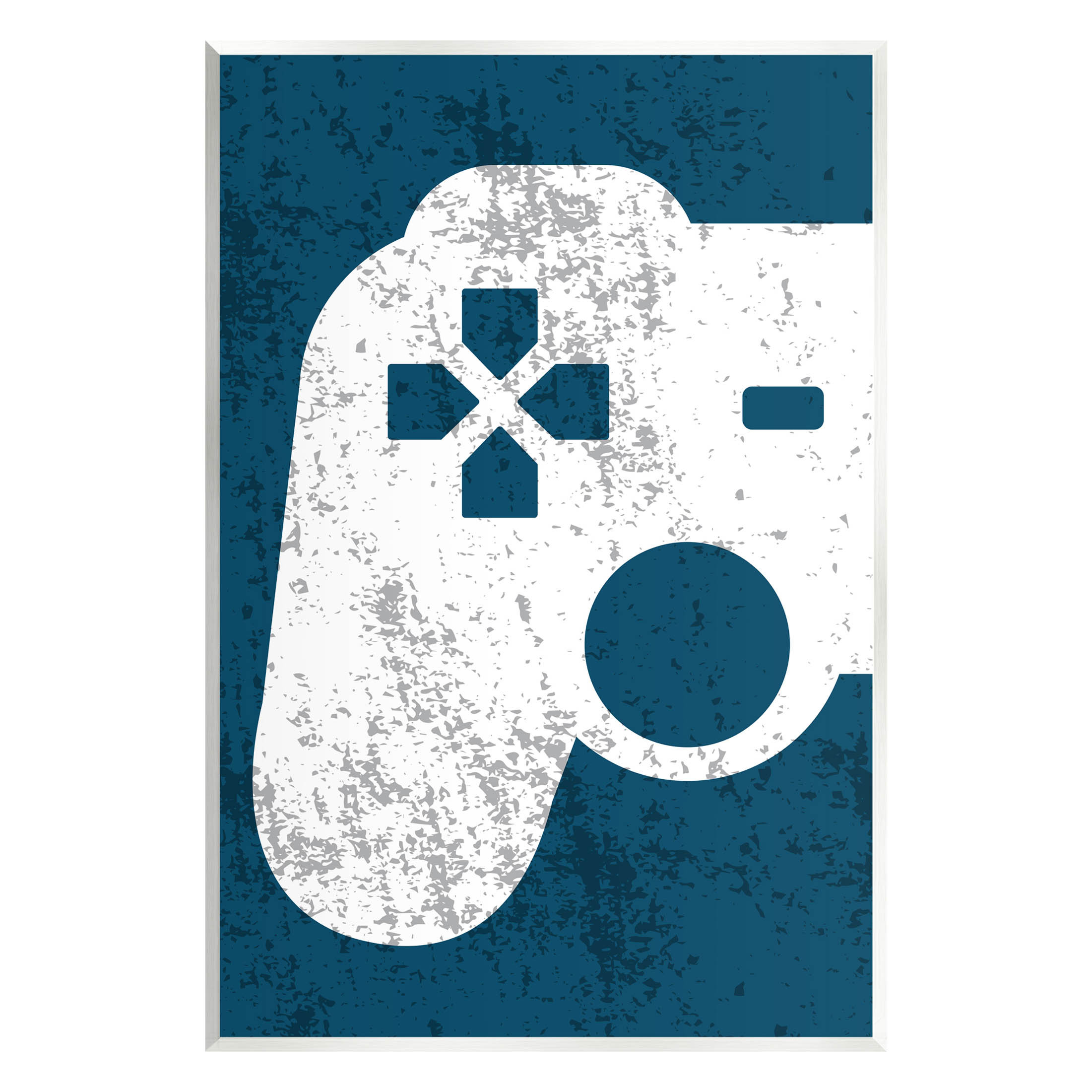 Stupell Industries " Distressed Game Controller Shape " by Kim Allen ...