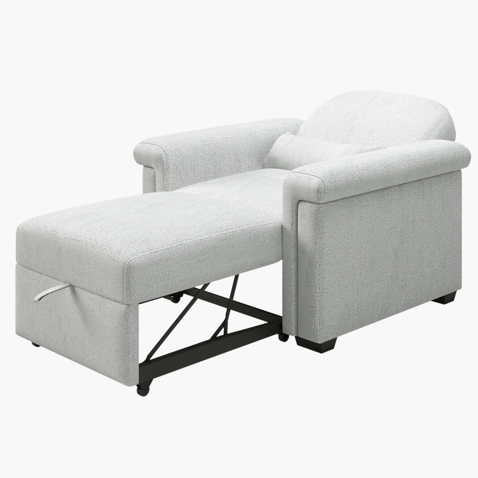 Latitude Run® Pull Out Convertible Sleeper Chair Lounger Chair | Wayfair