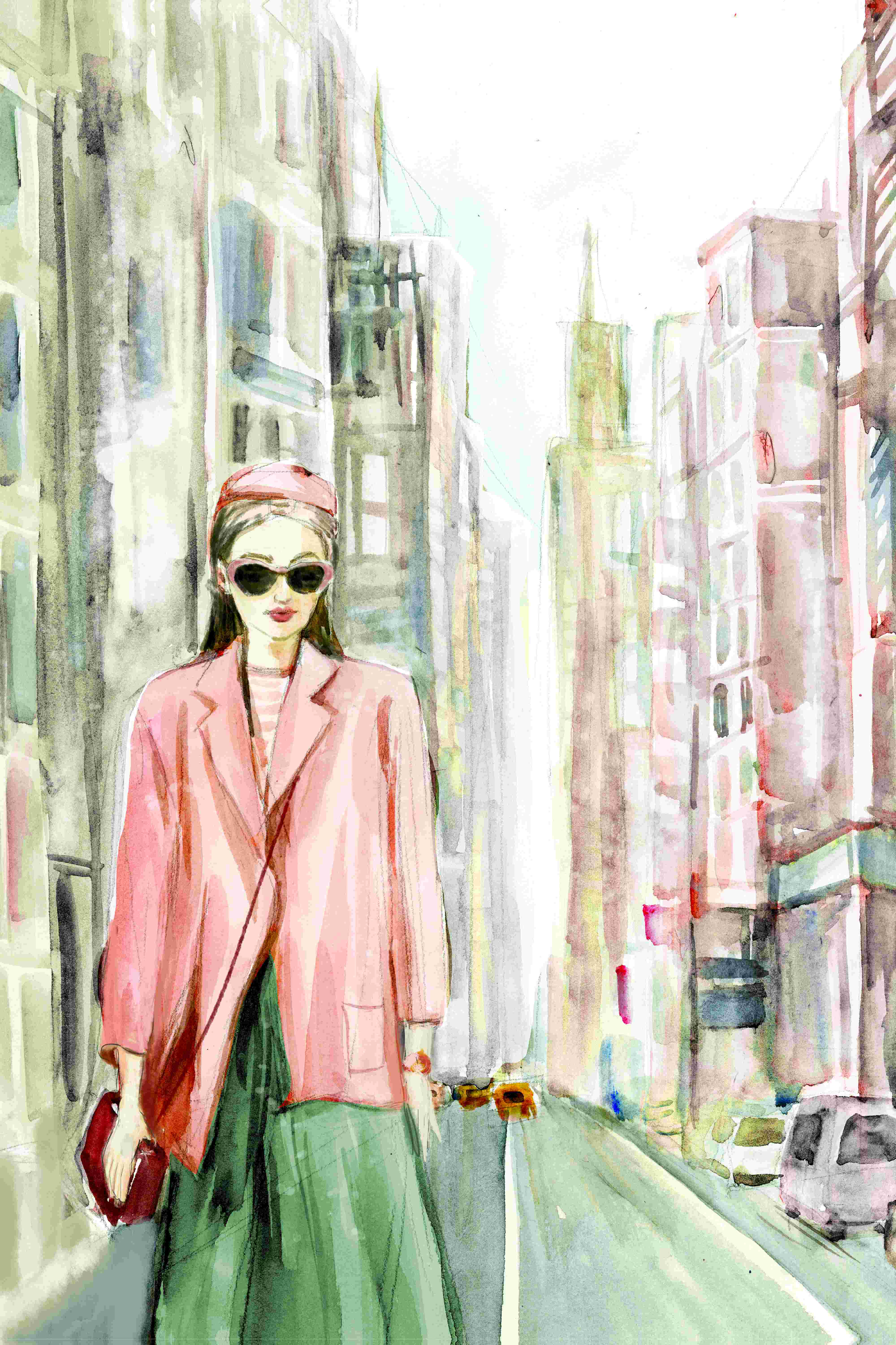 House of Hampton® Fashion Girl In Nyc Street | Wayfair