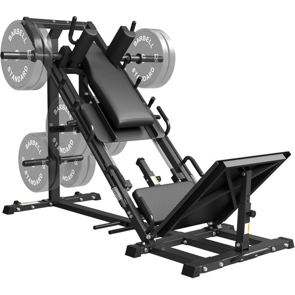 Metaoutdoors 45° Leg Press & Hack Squat Combo With Linear Bearing ...