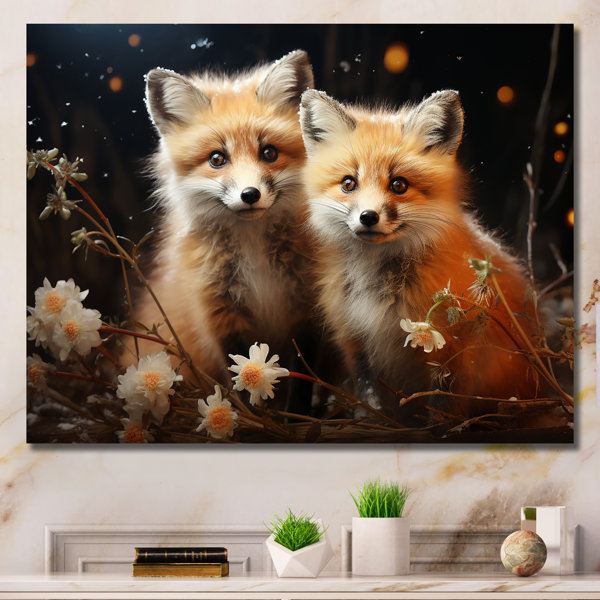 Loon Peak® Springtime Cute Foxs Gaze III - Fox Animal Wall Art | Wayfair