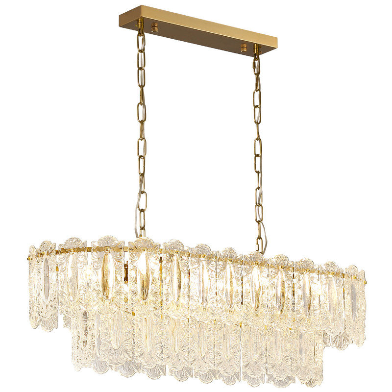 Mercer41 Wilbor 8 - Light Dimmable Oval Chandelier | Wayfair