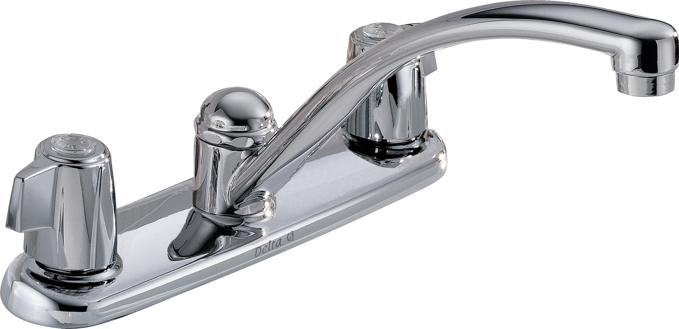 Delta Classic Double Handle Kitchen Faucet & Reviews | Wayfair