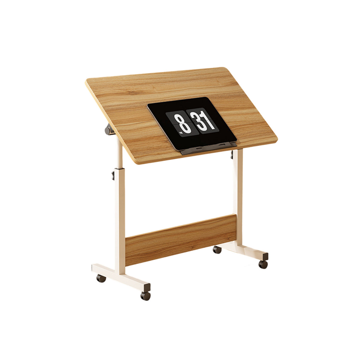Ebern Designs Foldable Mobile Stand Up Desk With Wheels & Reviews ...