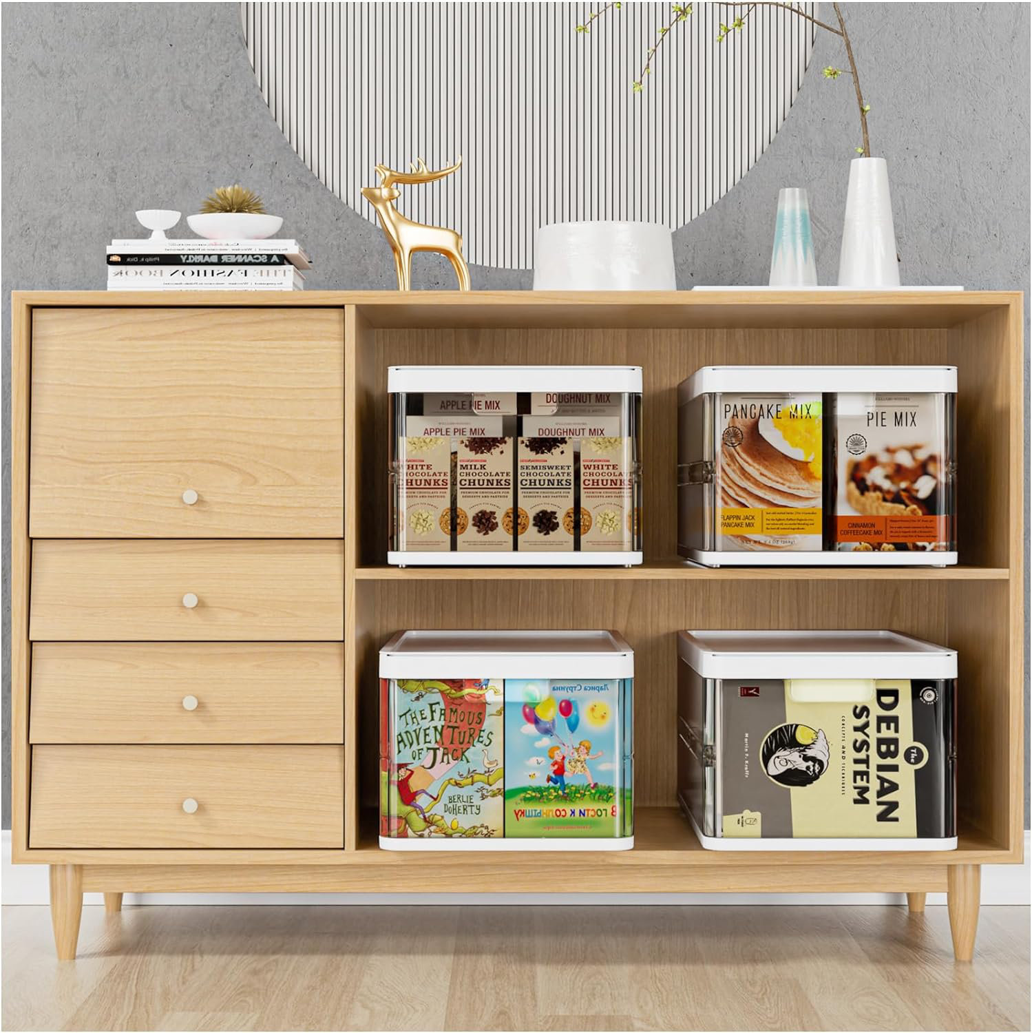 Red Barrel Studio 4 Pack Storage Bins With Lids - Wayfair Canada