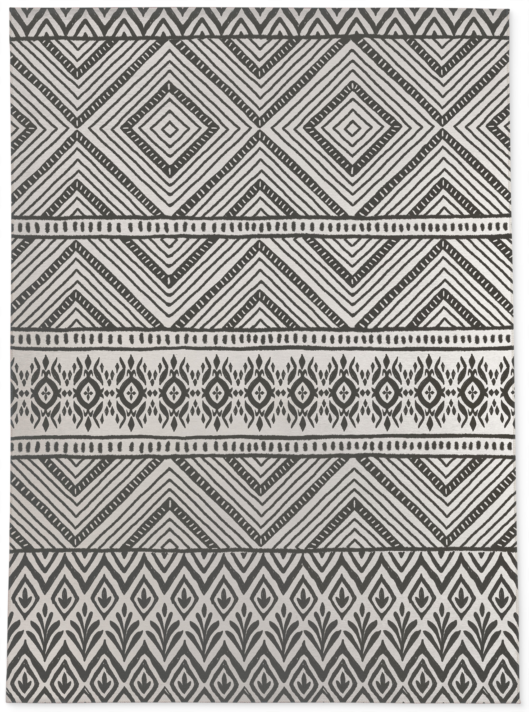 Union Rustic Tapis intérieur / extérieur gris anthracite Abranda - Wayfair Canada
