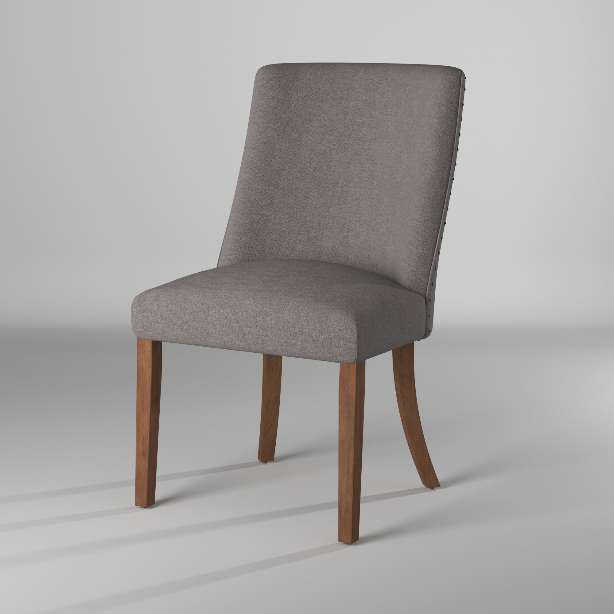 Gracie Oaks Faxan Kensington Upholstered Parson Chairs, Dark Grey ...