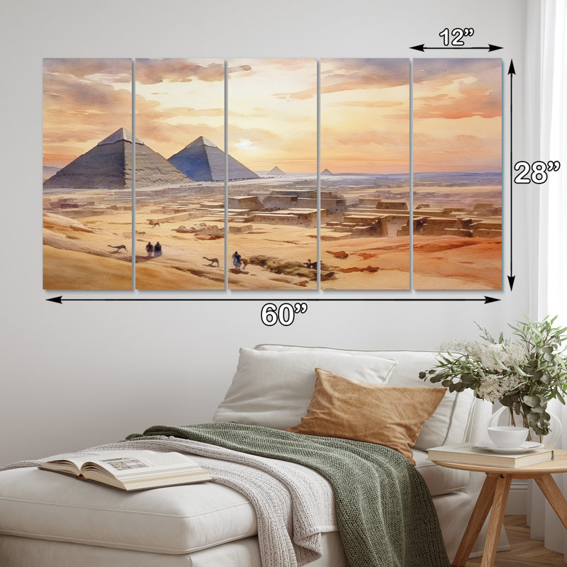 Foundry Select Historical Desert - Landscapes Wall Decor - 5 Equal ...