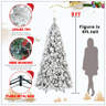 Alcott Hill Flocked Christmas Tree With 1964 Tips – Snowy PVC & Hard ...