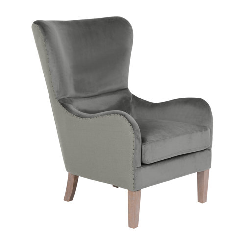 Grey Wingback Accent Chairs You'll Love | Wayfair
